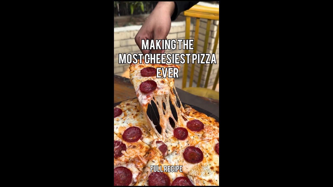 BITE291 | Making the most cheesiest pizza | How it's made - YouTube