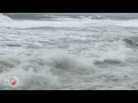 AKÇAKOCA'DA DALGA BOYU 5 METREYİ BULDU