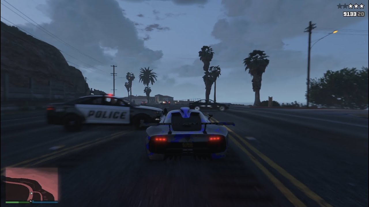 GTA 5 Online Unstoppable Police Chase 😲😭 - YouTube