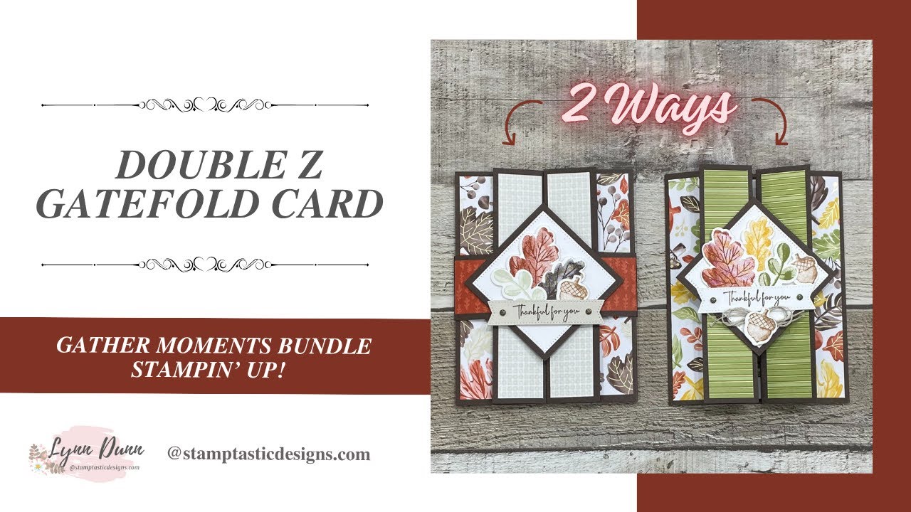 Double Z Gatefold Card - 2 Ways - YouTube