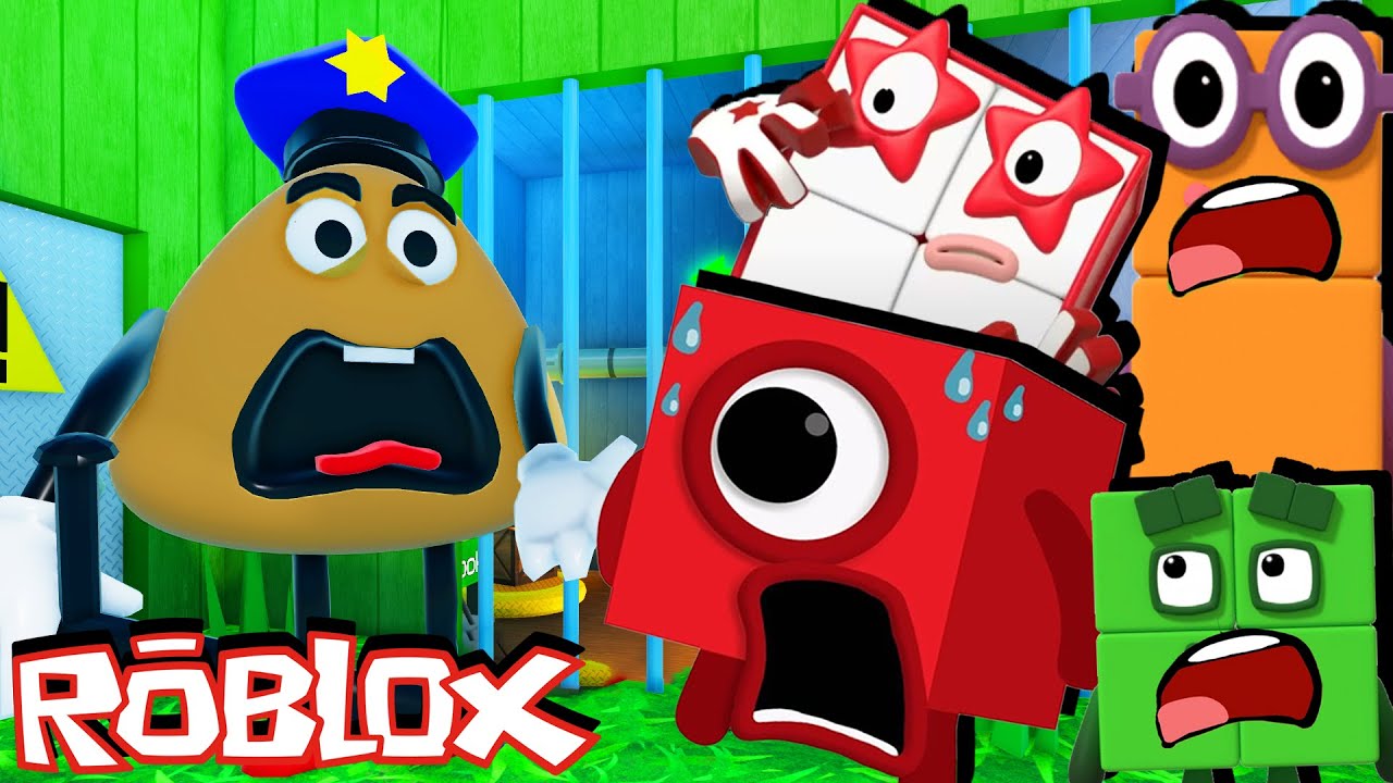 Numberblocks ESCAPE PO POLICE PRISON in Roblox - YouTube