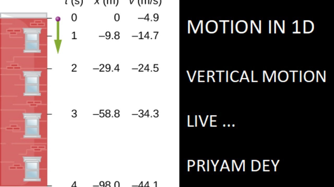 Vertical motion - motion in 1D - interaction session - class XI - YouTube