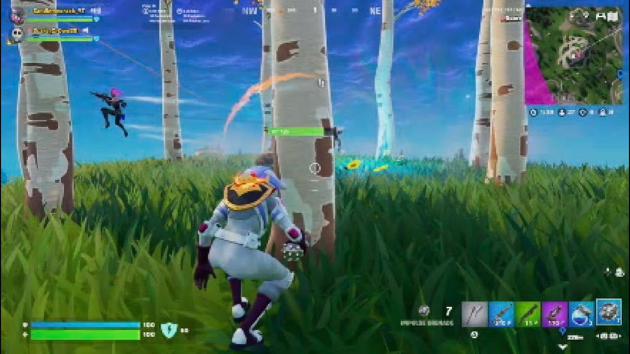 Sending people flying in Fortnite - YouTube