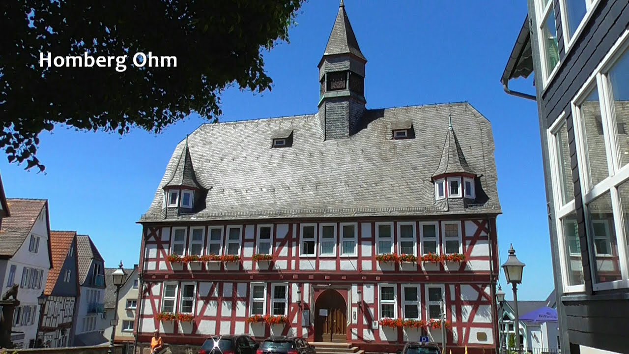 GERMANY historic center of Fronhausen & Homberg Ohm - YouTube