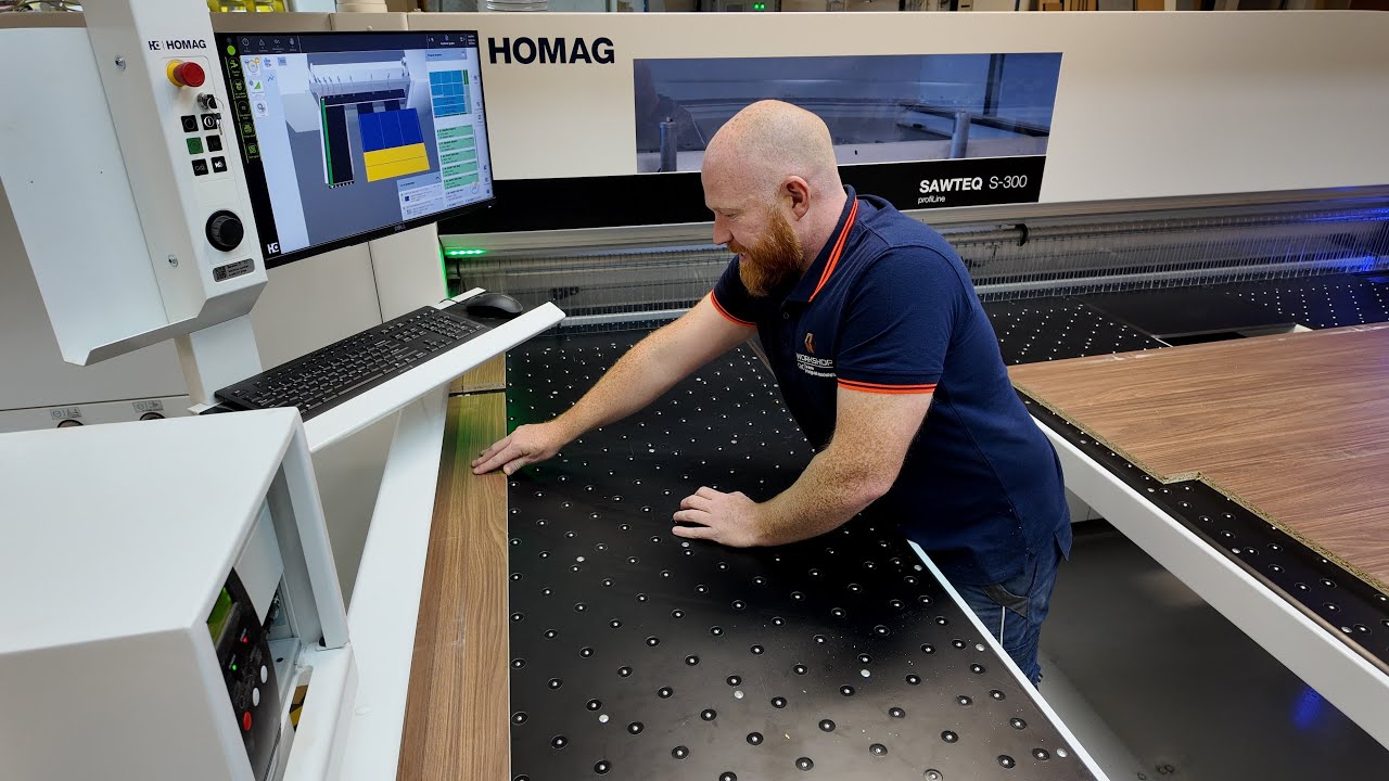 Cnc workshop Homag machines - YouTube
