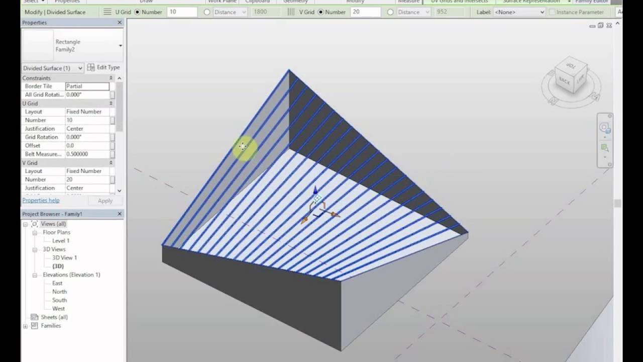 Bamboo Roof Frames in Revit ;Curtain Pattern vs Curtain System - YouTube