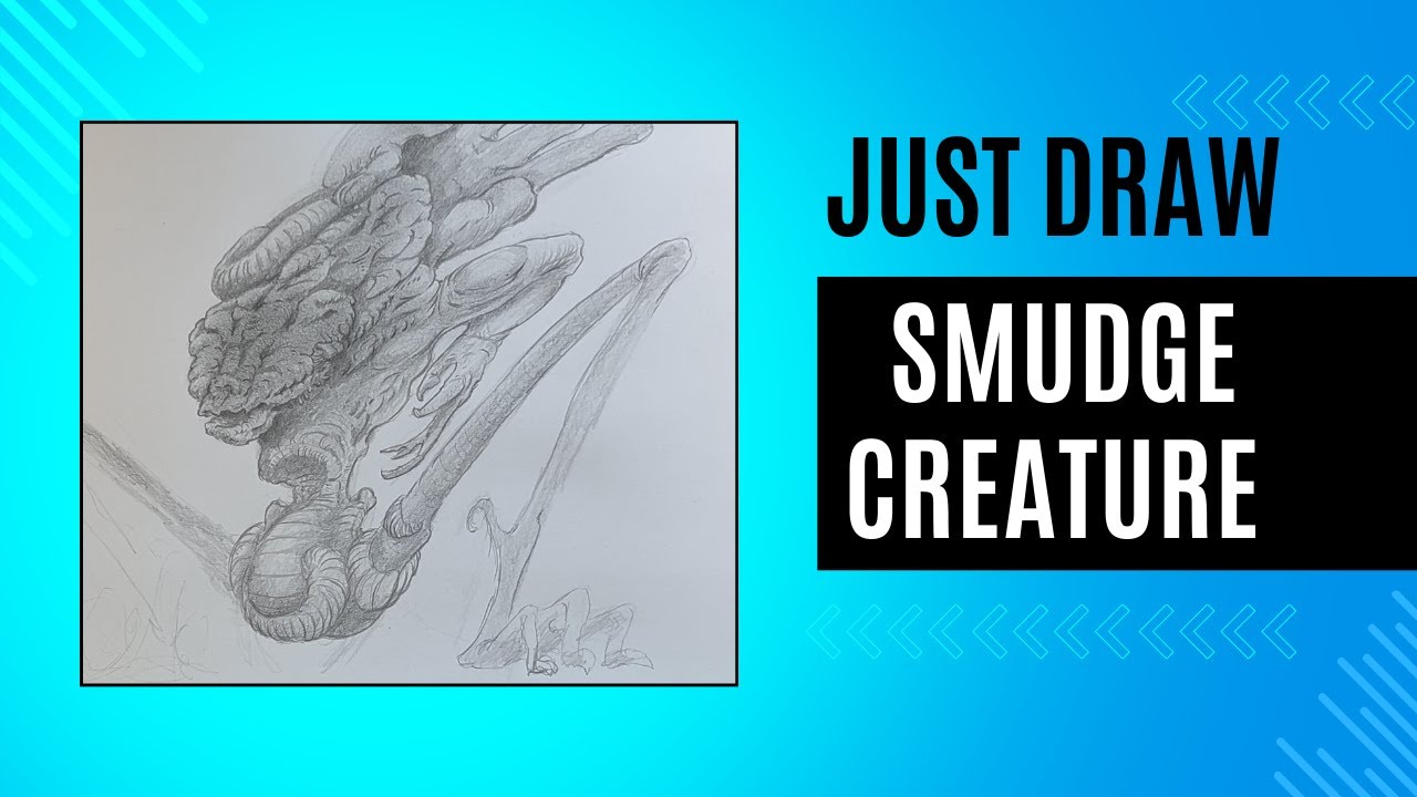 Pencil Smudge Illustration / Drawing From Imagination - YouTube