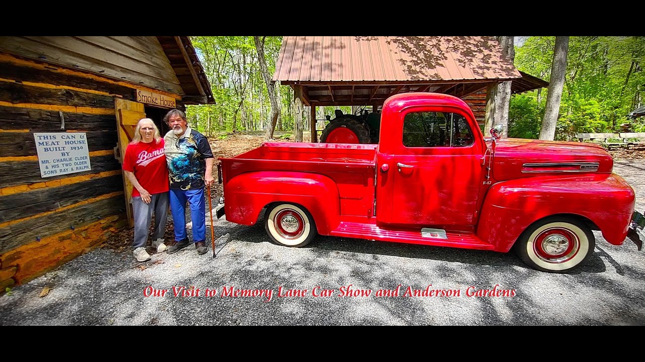 Our visit to Memory Lane Car Show and Anderson Gardens - YouTube