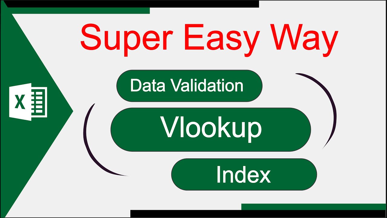 How To Use Vlookup Index Or Data Validation Function In Excel Datavalidation Vlookup