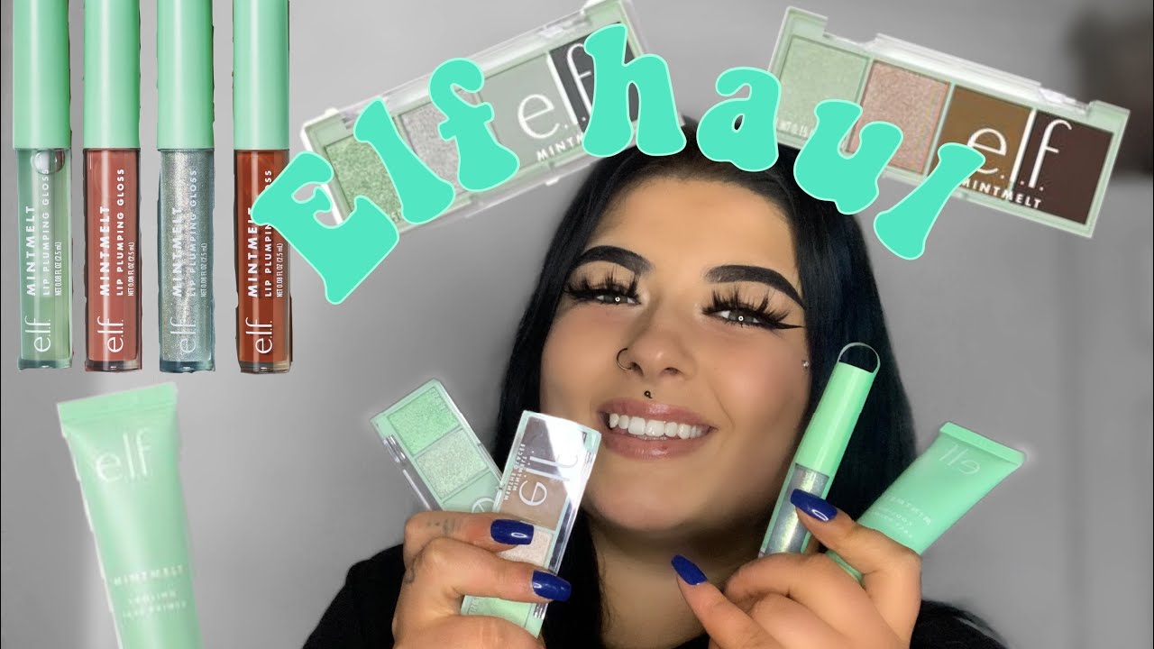 HUGE ELF HAUL 2021 | ELF MINT COLLECTION | FIRST IMPRESSIONS - YouTube