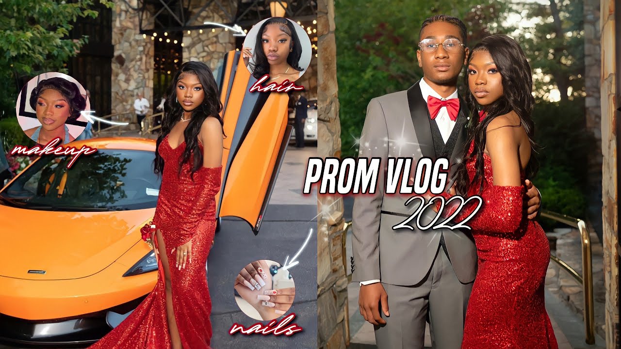 GRWM SENIOR PROM 2022 | PREP + VLOG - YouTube