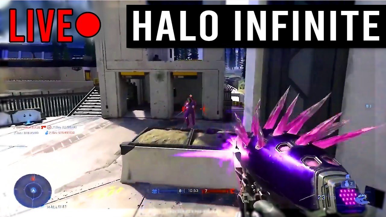 PLAYING HALO INFINITE! - NEW MAP, ODST Bots [LIVE] - YouTube