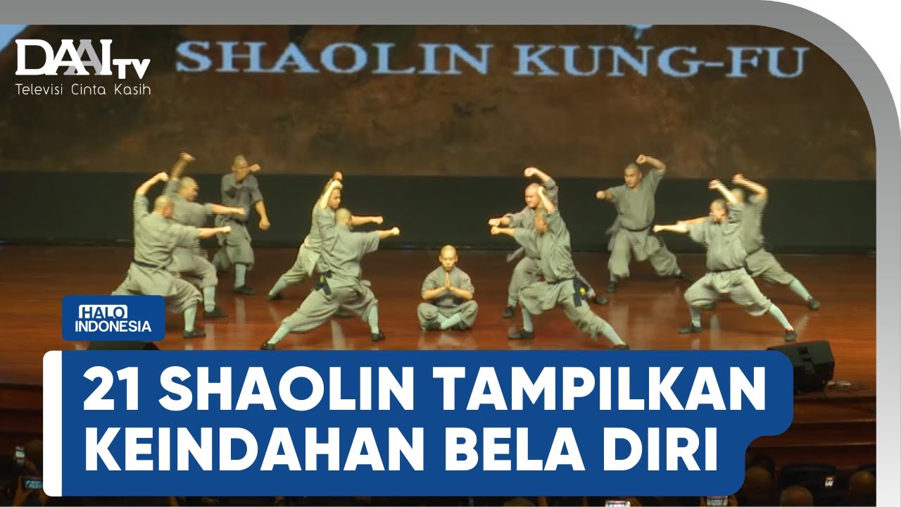 21 Shaolin Tampilkan Keindahan Bela Diri | Halo Indonesia - YouTube