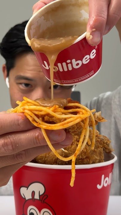 Jollibee Chicken Skin Hack - YouTube