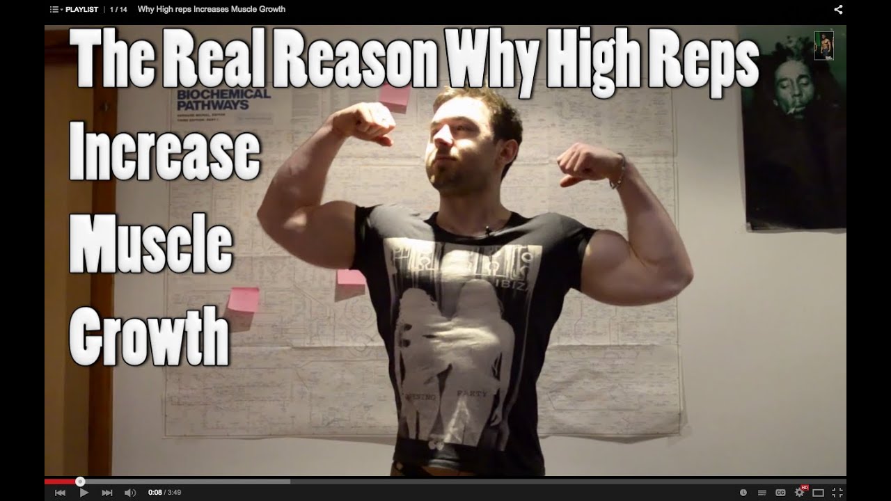 The Real Reason Why High reps Increases Muscle Growth - YouTube