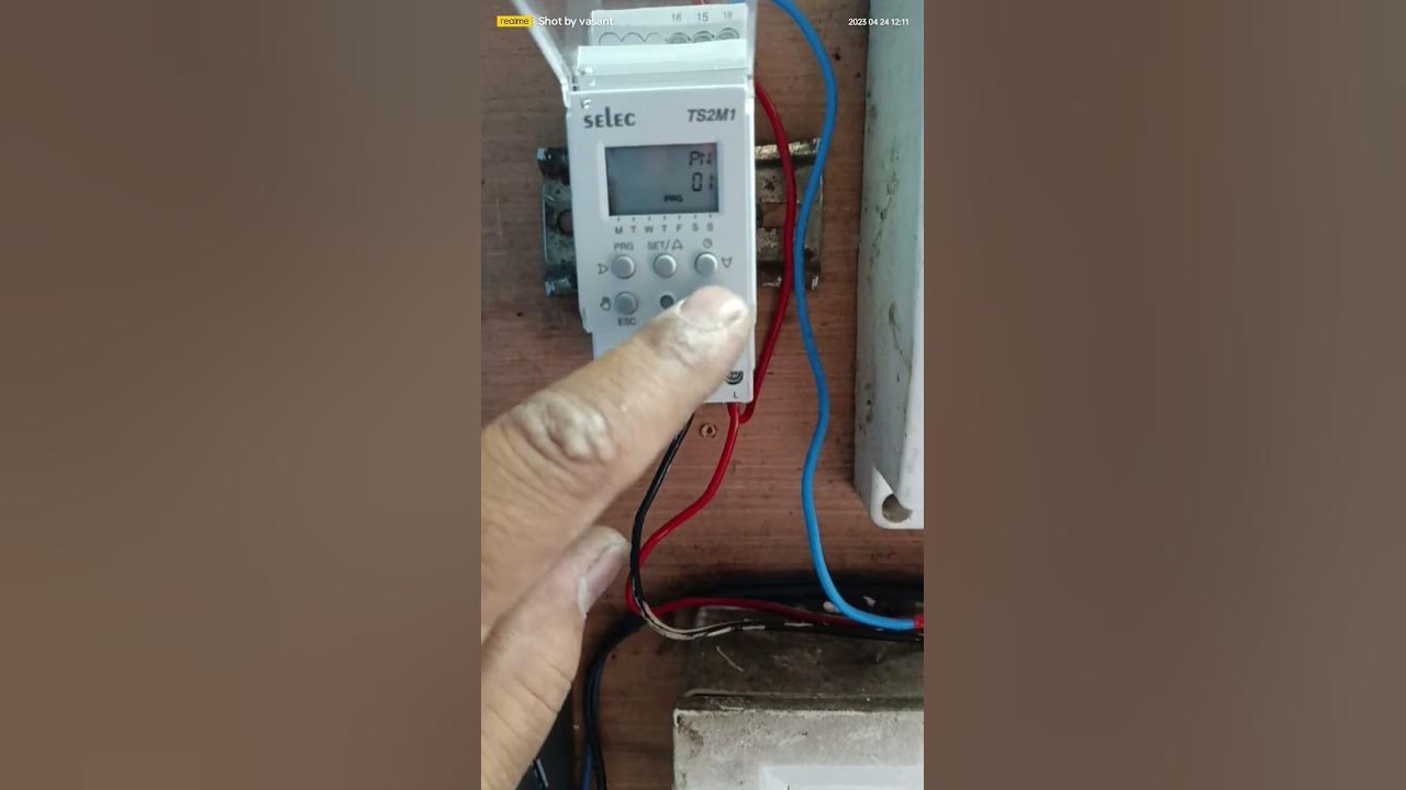 @ selec timer #timer settings # timer wiring #auto on off timer - YouTube