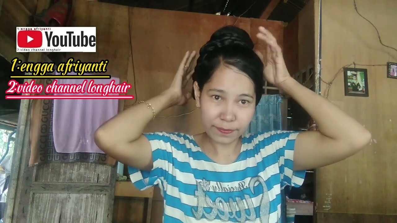 tutorial || membuat sanggul super INDAH♡♡ - YouTube