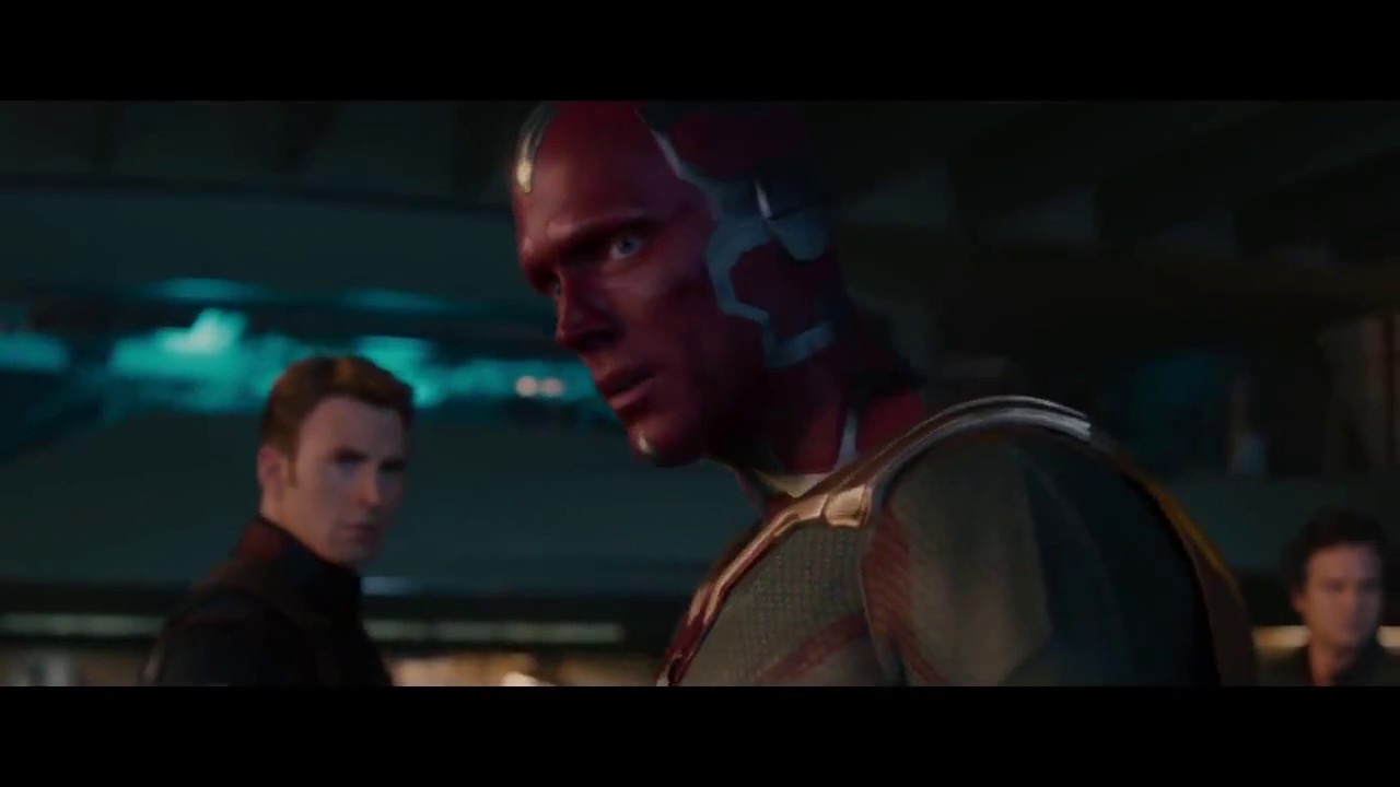 The Avengers Age of Ultron Vision lifts Thor Hammer Scene REVERSE HD ...