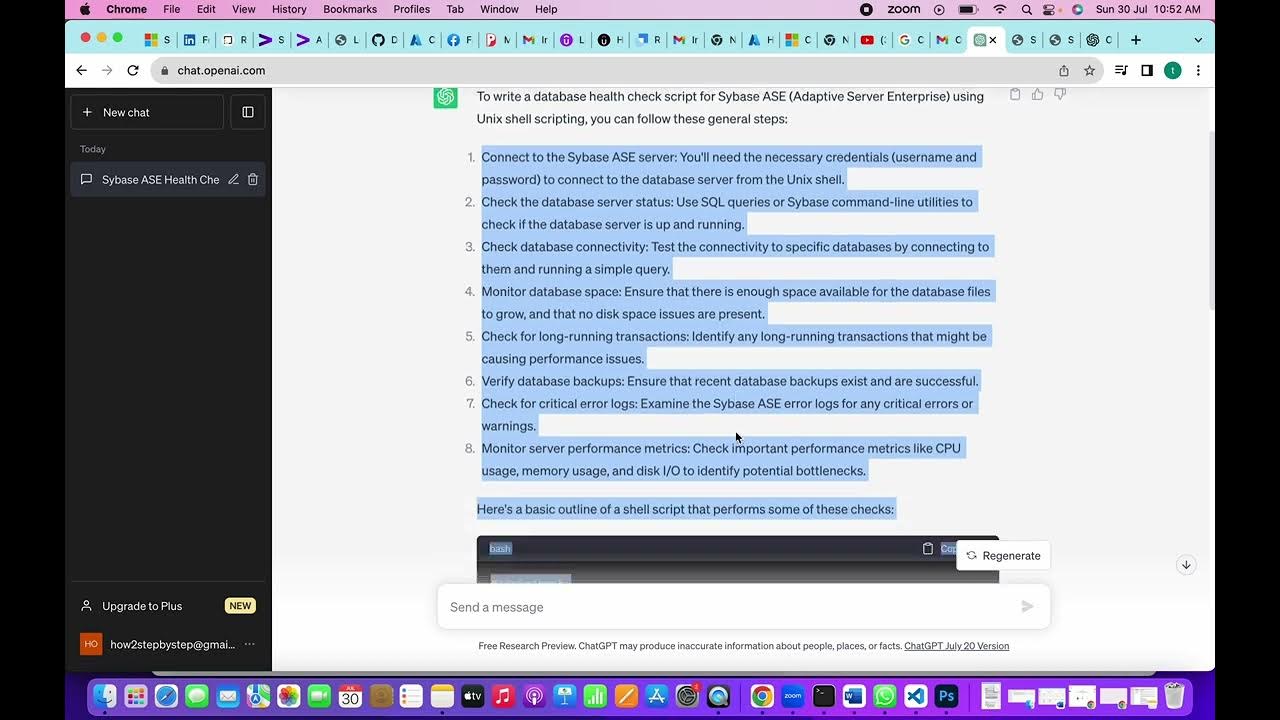 How to create simple Automation using ChatGpt in sybase ASE - YouTube
