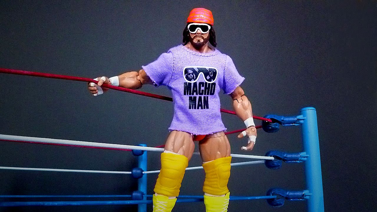 WWE Legends MACHO MAN RANDY SAVAGE Figure Review - YouTube