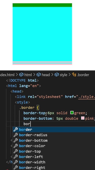 CSS : border individual styling - YouTube