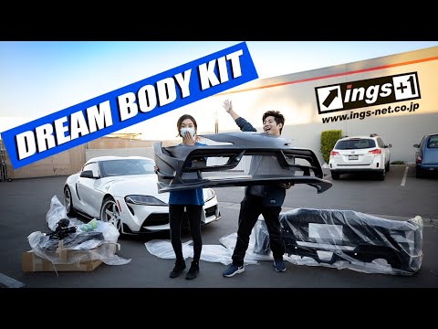 SURPRISING My Friend With Her DREAM Body Kit | A90 Supra INGS+1 N-Spec ...