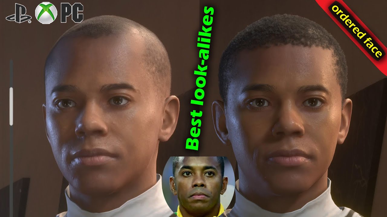 Robinho look alike EA FC 25 pro clubs face [Robinho face EA FC 25 ...