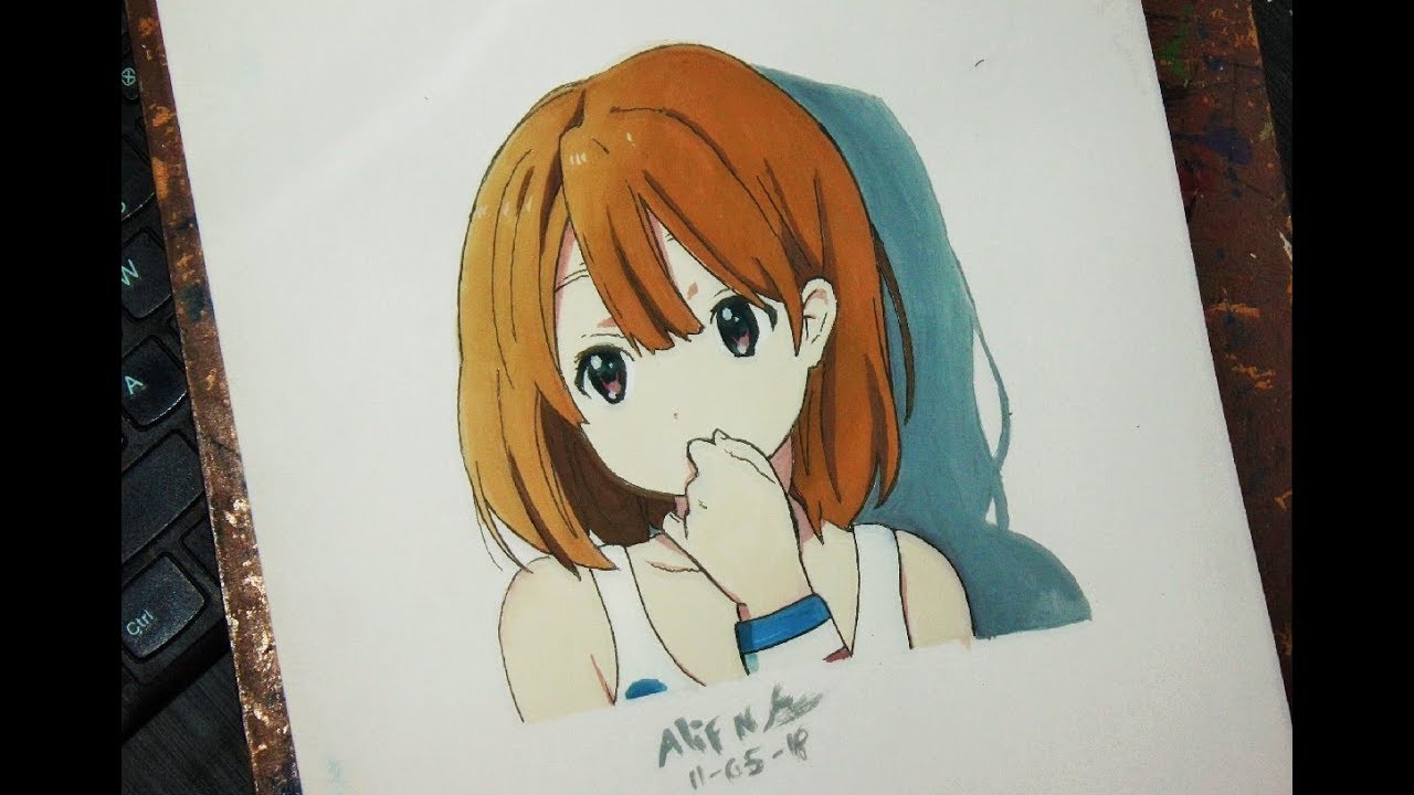 Yui Hirasawa K-ON! Drawing (Increase Speed1000x) - YouTube