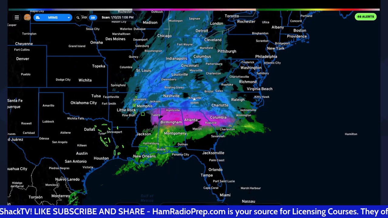 LIVE: Ham Radio Skywarn Net Tracks Snowstorm in East Tennessee - YouTube