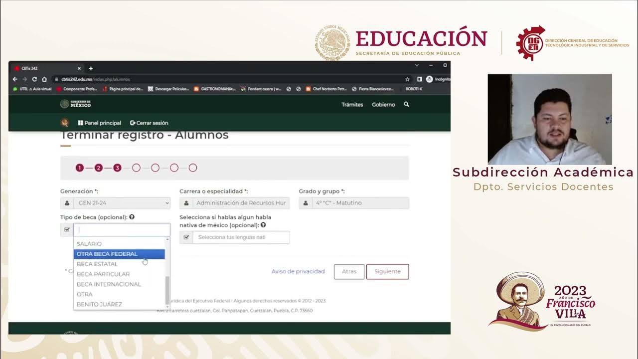 Registro plataforma digital CBTis 242 - YouTube