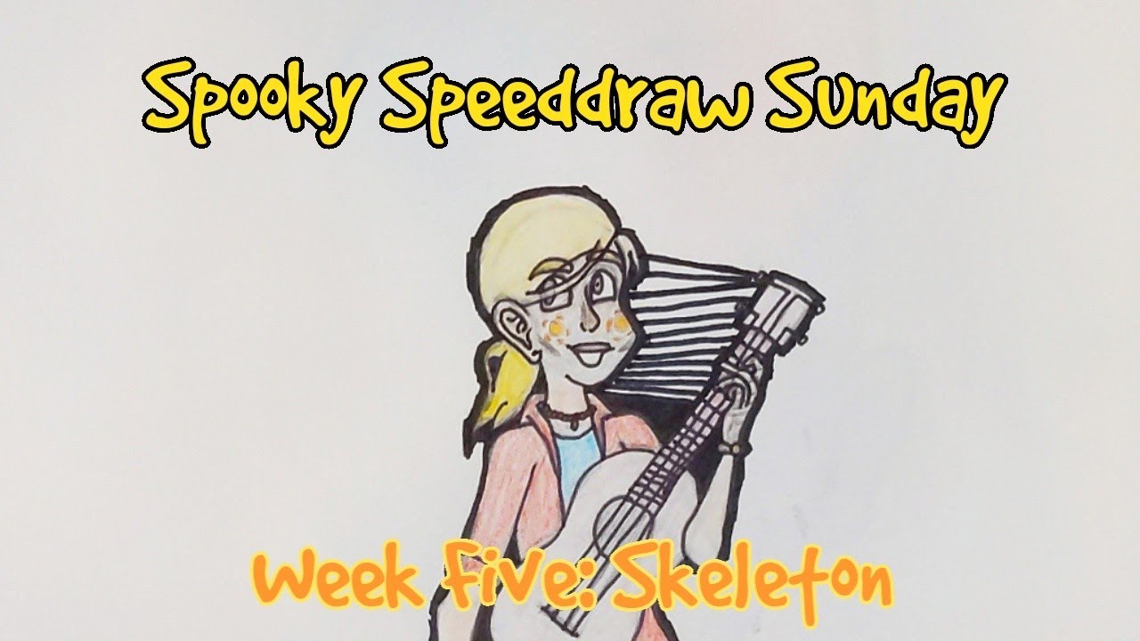 Spooky Speeddraw Sunday: Skeleton - YouTube