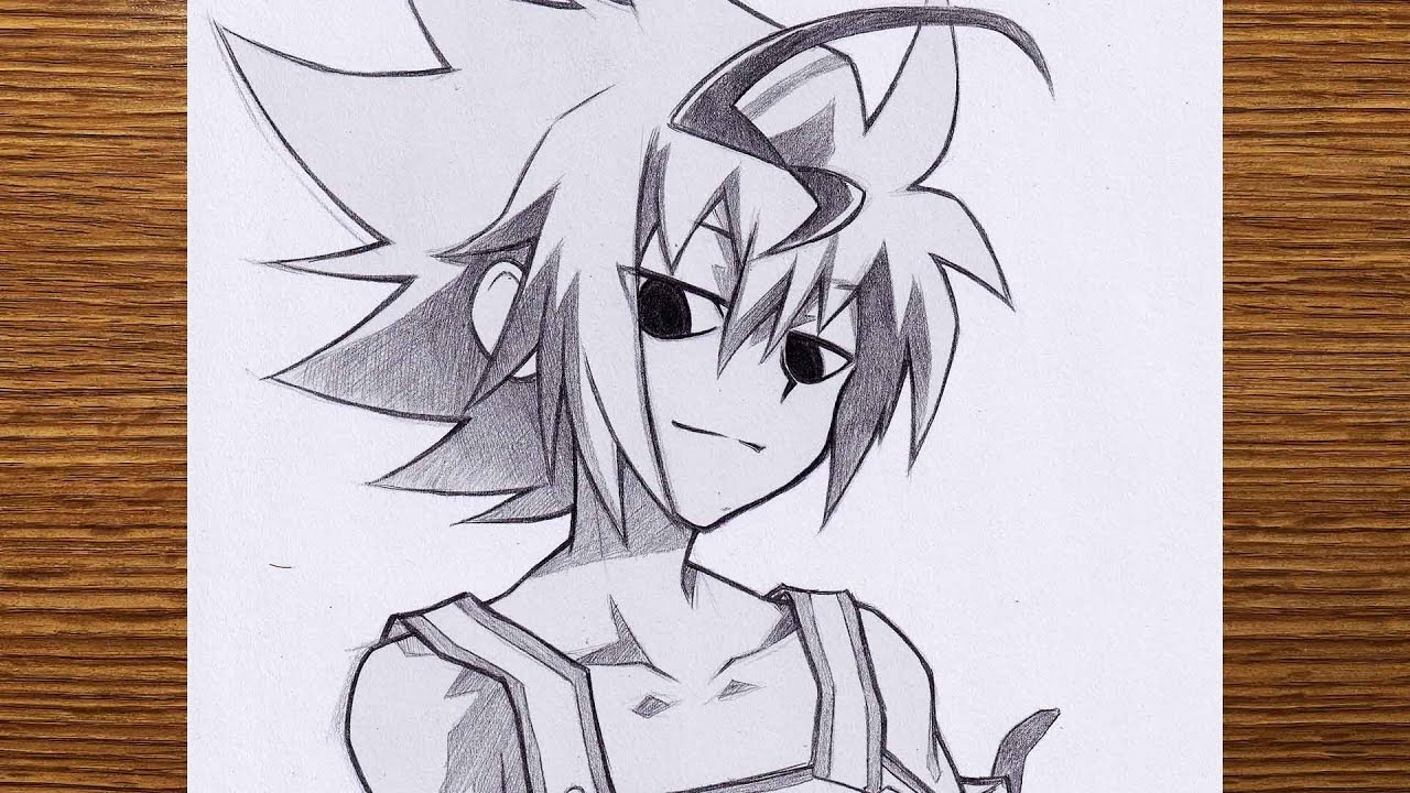 Anime sketch | how to draw Free De La Hoya step by step | Tutorial ...