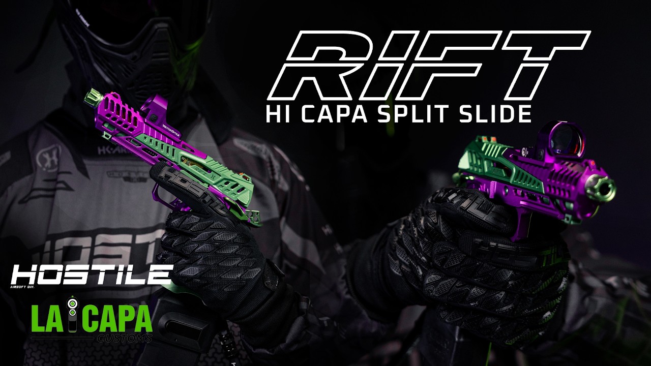 RIFT Hi-Capa Split Slide by Hostile Airsoft & LA Capa Customs - YouTube