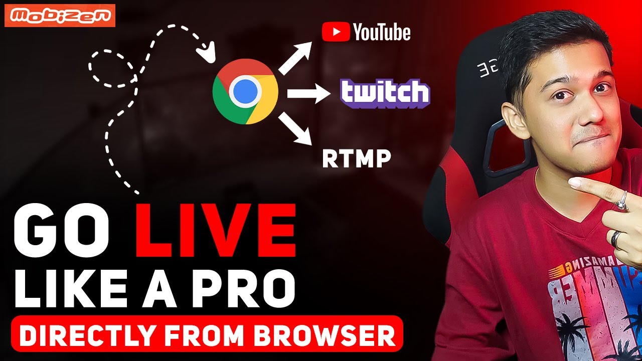 Live Stream Directly From Web Browser - Mobizen Studio - YouTube