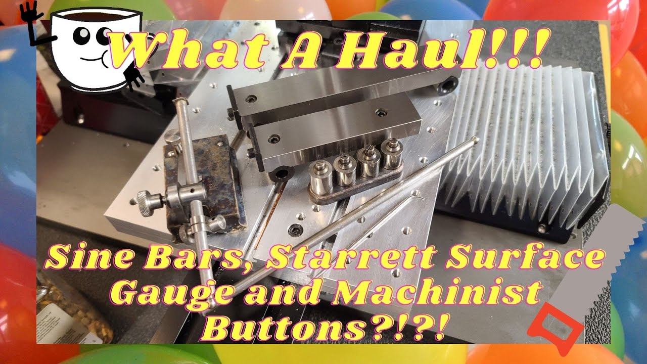 Unboxing: Sine bars, Machinist Buttons, Starrett Surface Gauge - YouTube