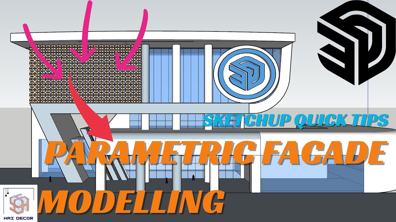 SKETCHUP QUICK TIPS - HOW TO MAKE A PARAMETRIC FRONT MODEL. #sketchup # ...