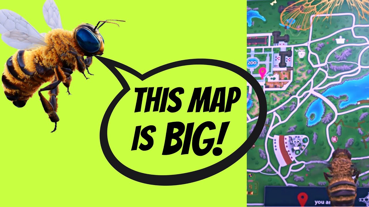 HOW BIG IS THE MAP in Bee Simulator? Fly Across the Map (SW-NE) - YouTube
