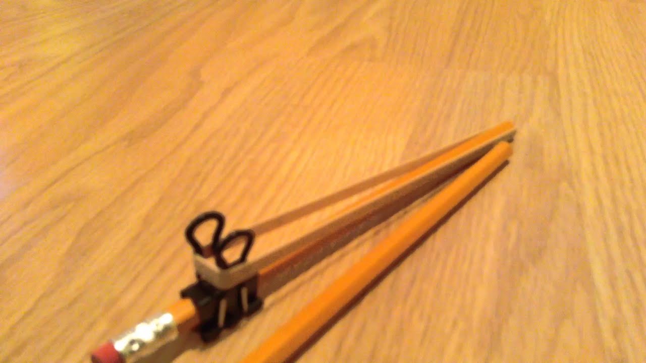 How to make a pencil gun (easy way) - YouTube