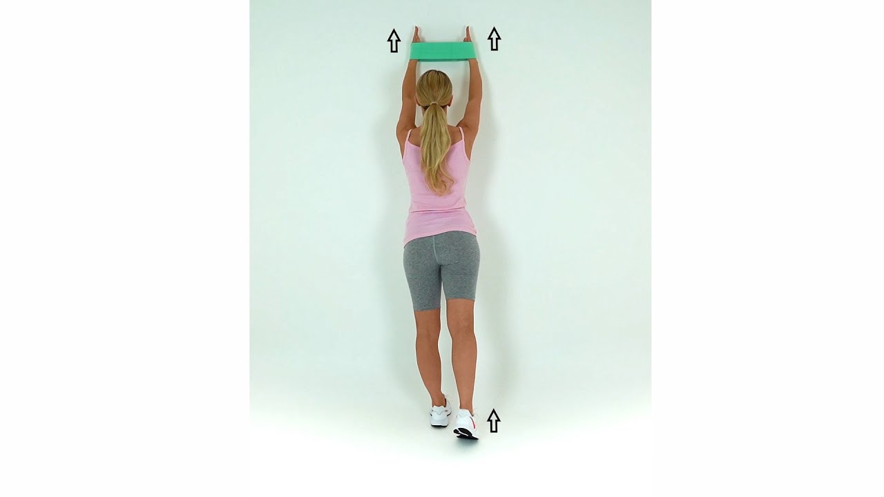 Wall Slides with Band - YouTube