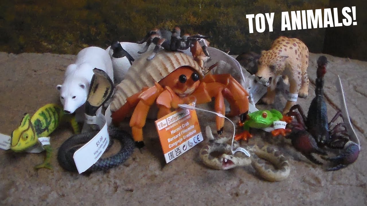 MEGA HOBBY LOBBY TOY ANIMAL TOY HAUL Toy Review! Polar Bear Hermit Crab ...