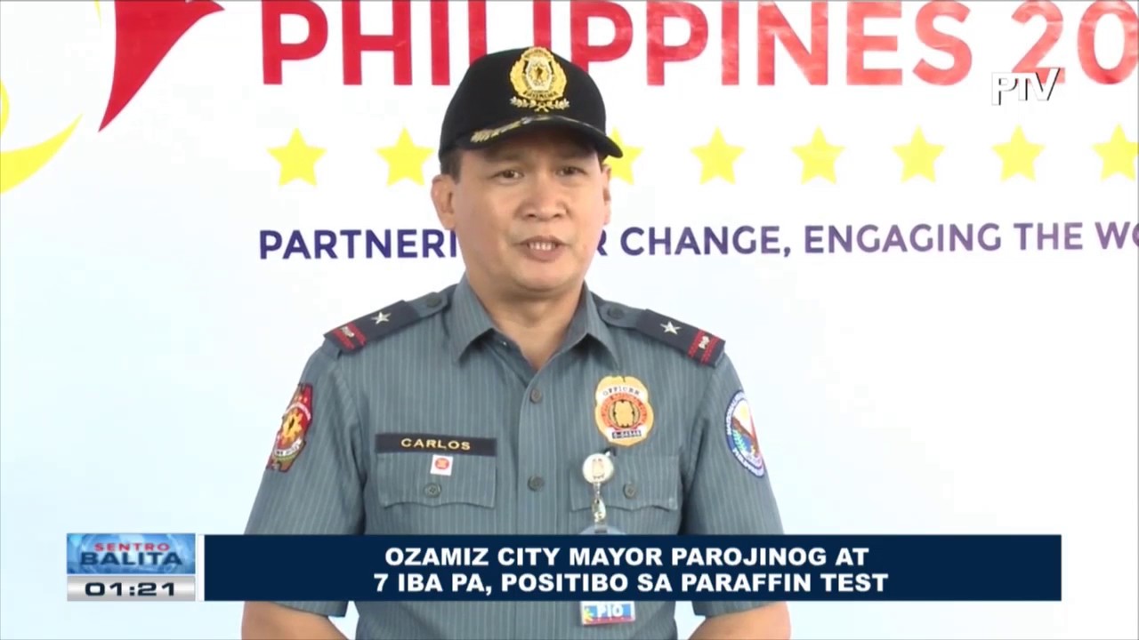 Ozamiz City Mayor Parojinog at 7 iba pa, positibo sa parafin test - YouTube