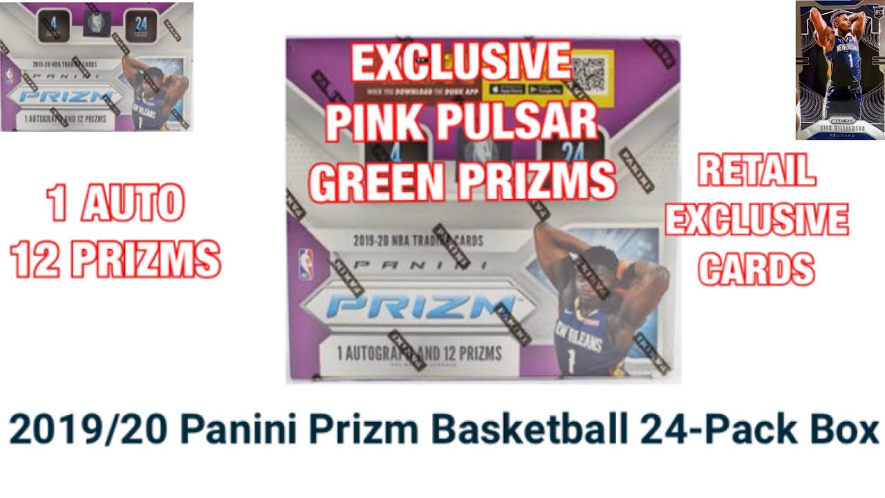 2019-20 Prizm Basketball Retail Box 24 Packs Box Break - Awesome Box ...