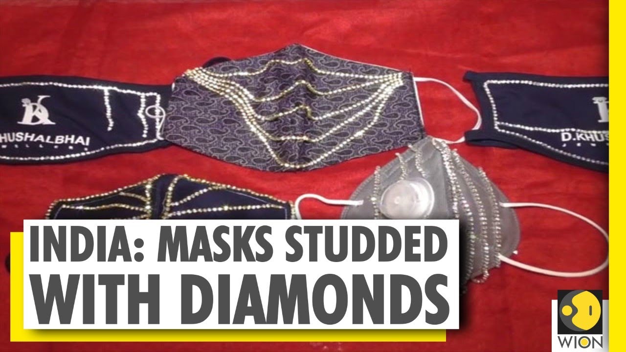 India: Diamond studded masks hit the market, stylish masks priced at ...