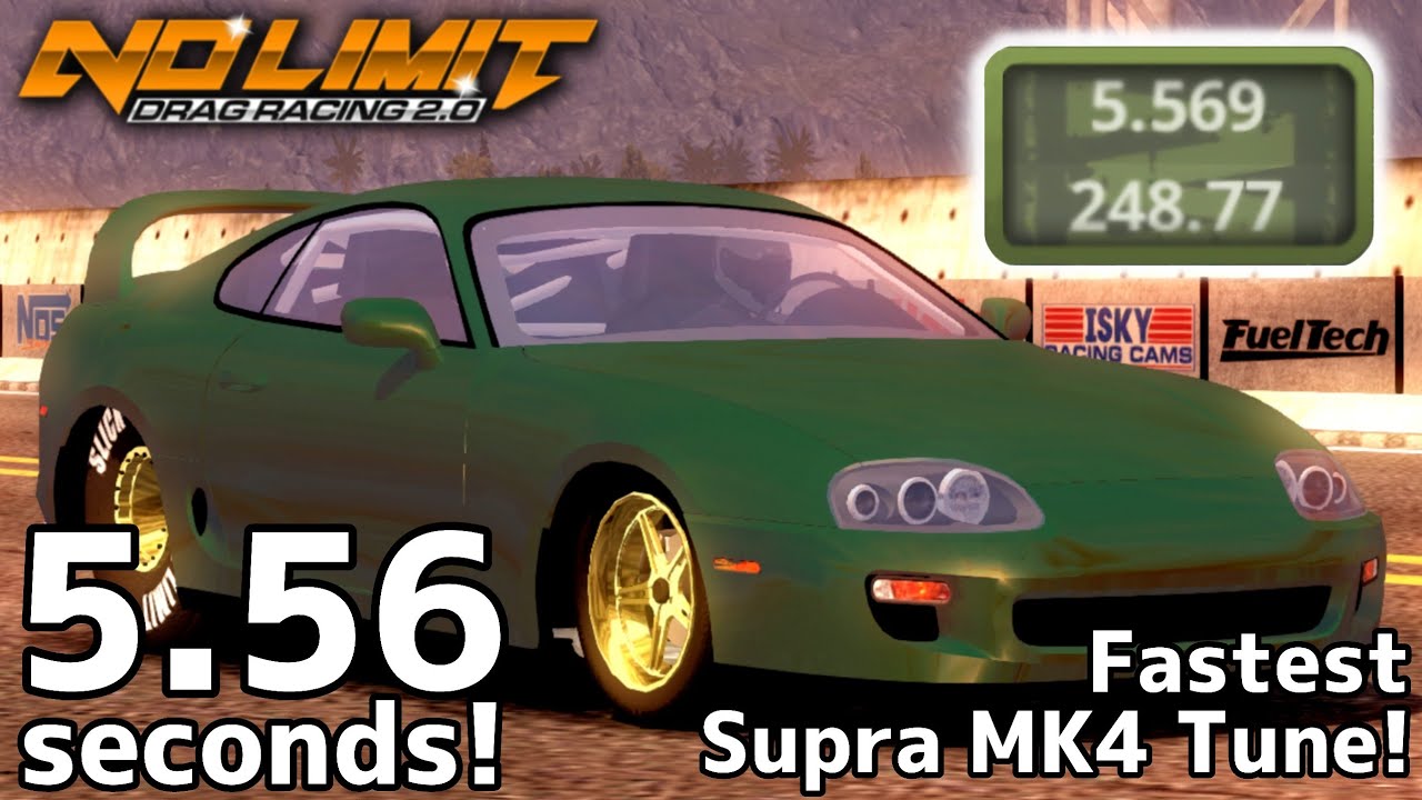 Fastest Toyota Supra MK4 Tune - 5.56 Seconds 1/4 Mile! | No Limit Drag ...