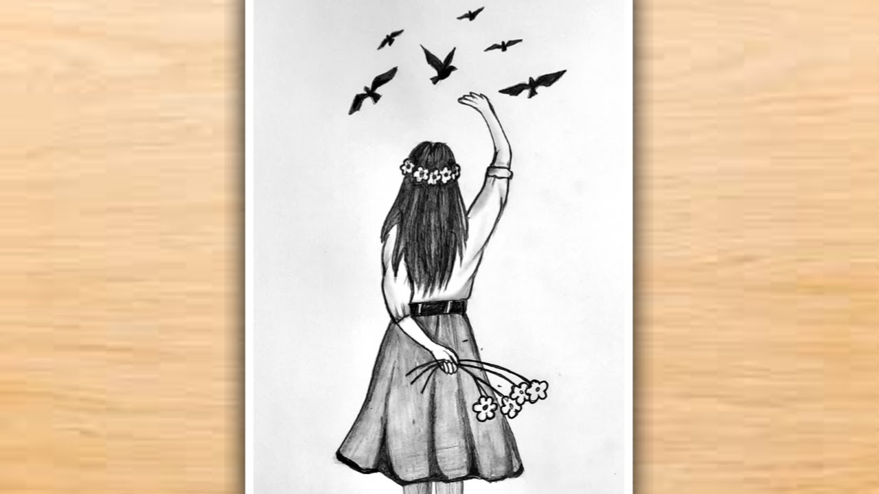 Girl Drawing Easy How To Draw Girl Backside Drawing Pencil Sketch For Beginners Girl