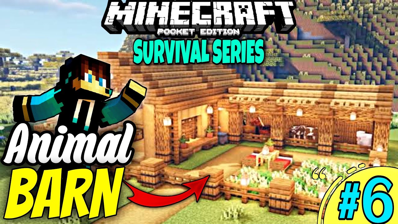 #6 Making Animal Barn || Minecraft Barn Tutorial || Minecraft Survival Series || Minecraft ...