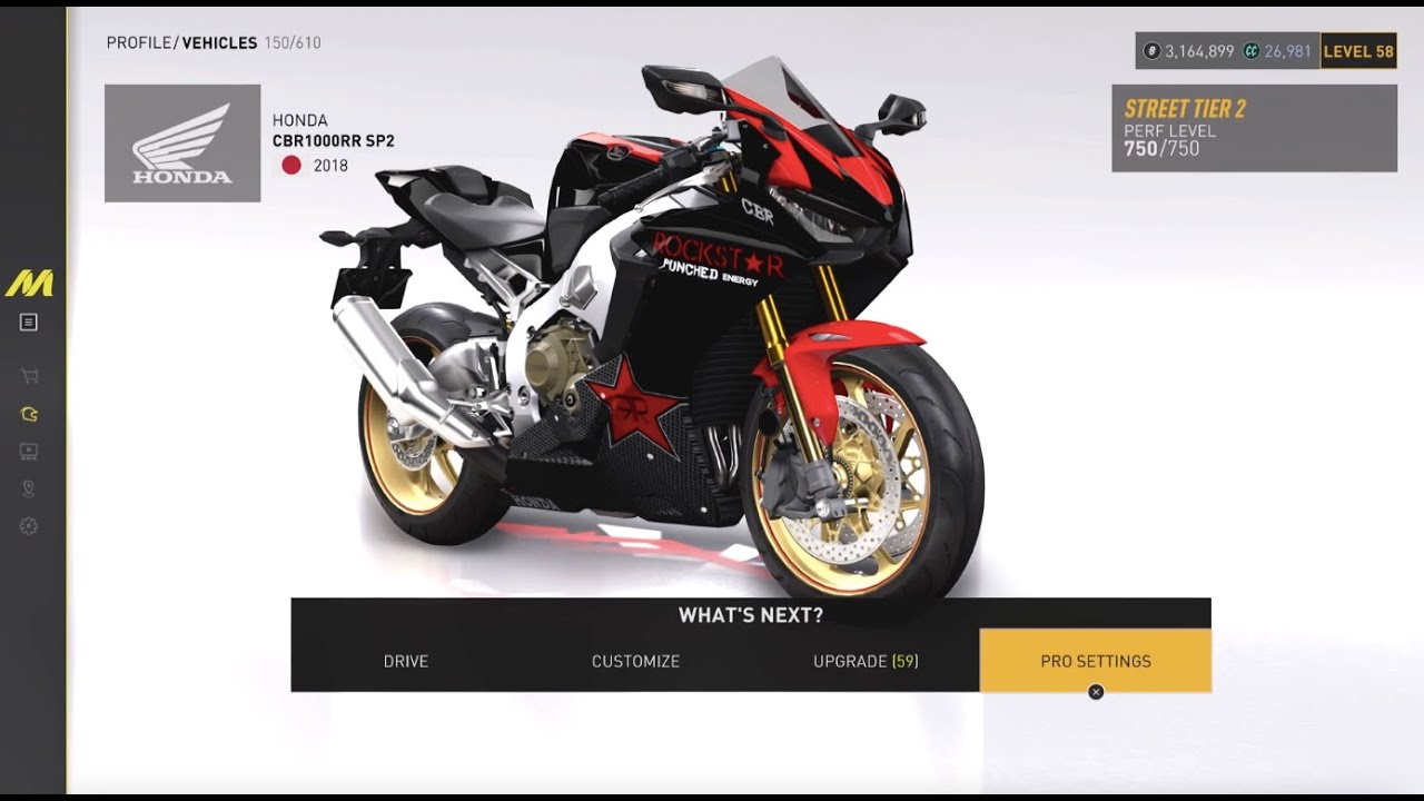 Honda CBR1000RR SP2 Pro Settings Tune | The Crew Motorfest - YouTube
