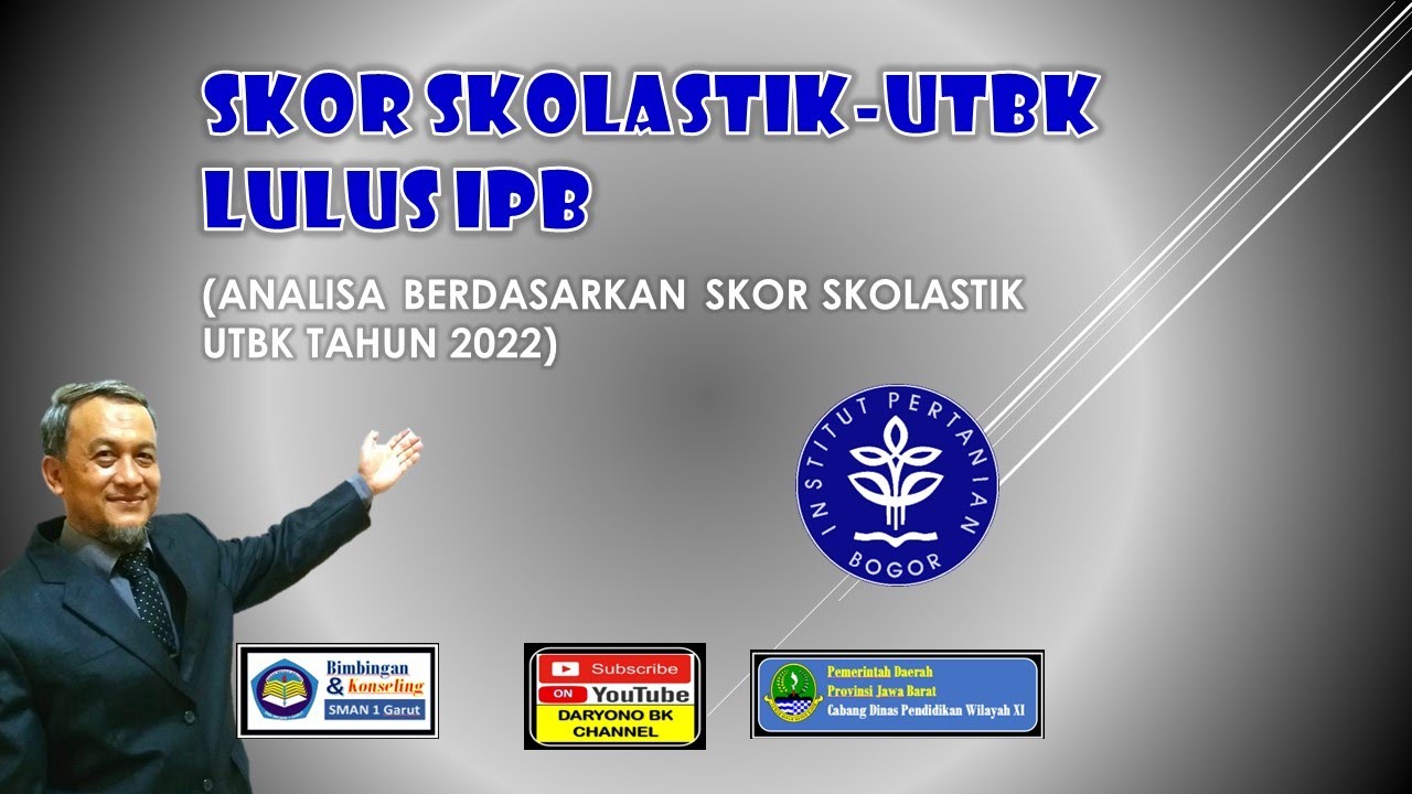 SKOR UTBK IPB 2022 LULUS - YouTube