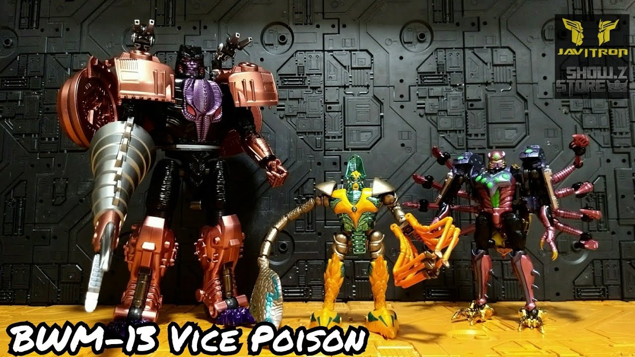Review Transformers TransArt BWM-13 Vice Poison Beast Wars Predacon ...
