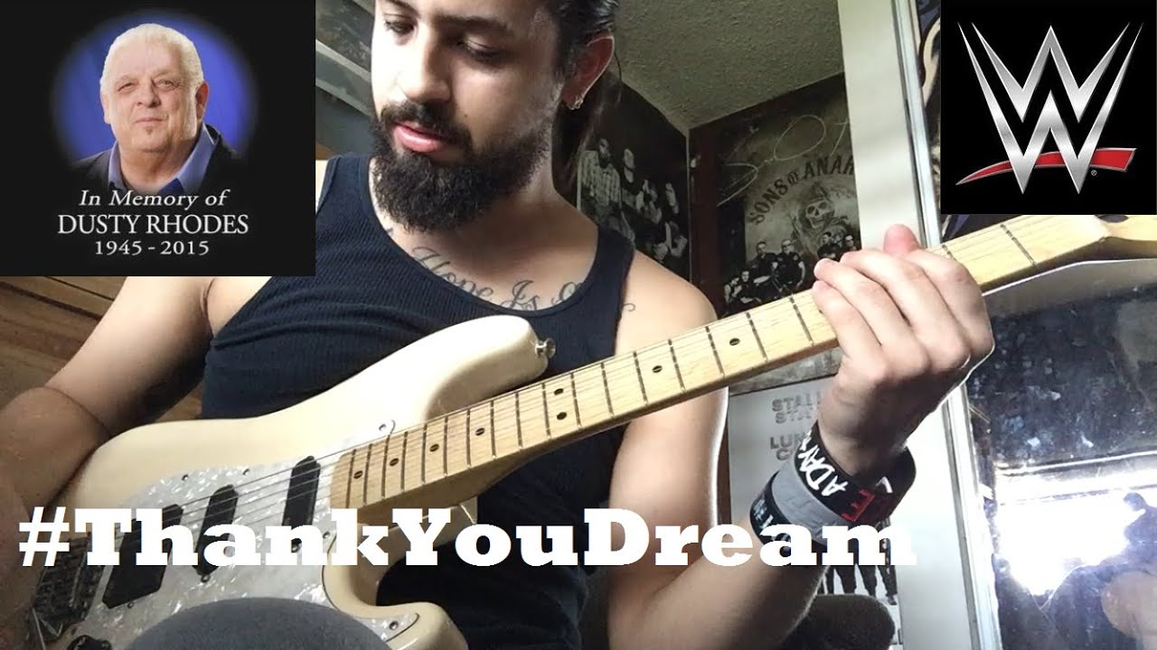 Dusty Rhodes "Common Man Boogie" WWE theme guitar cover - YouTube